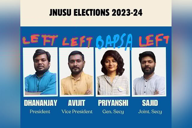 United Left sweeps JNU Students Union polls, Dhananjay from AISA ...