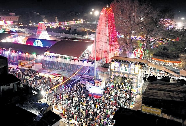 Vemulawada in Telangana reverberates with Om Namah Shivaya