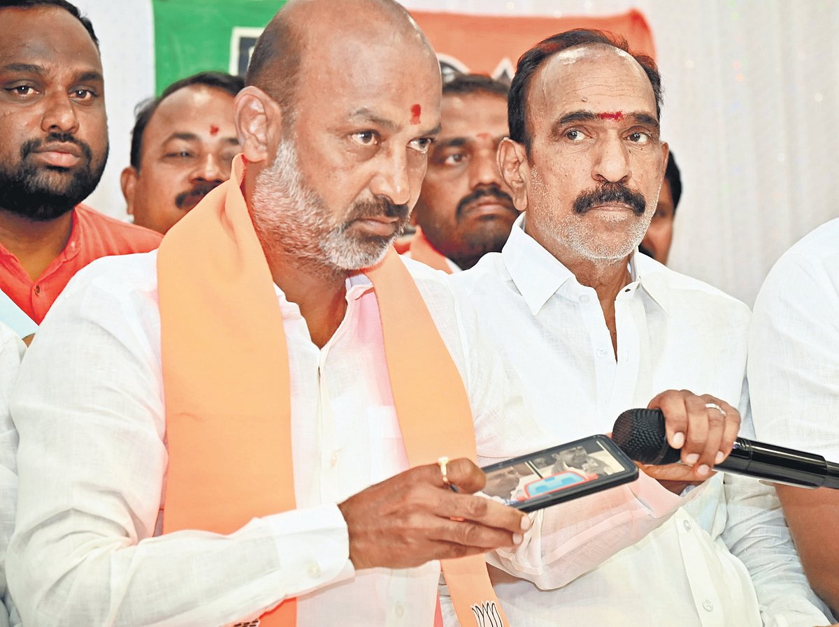 Medigadda sinking: Why Congress govt not acting against KCR, asks Bandi