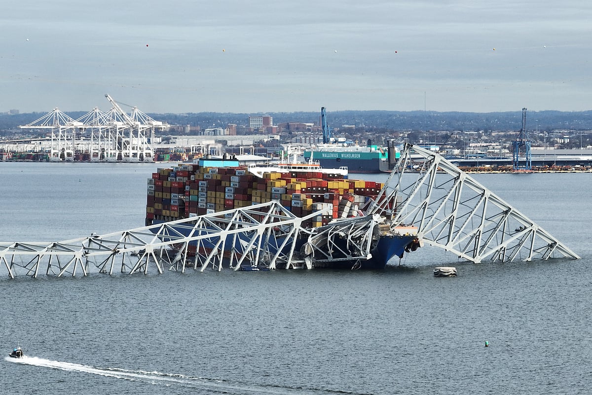 Francis Scott Key Bridge in Baltimore collapses after ship struck it ...