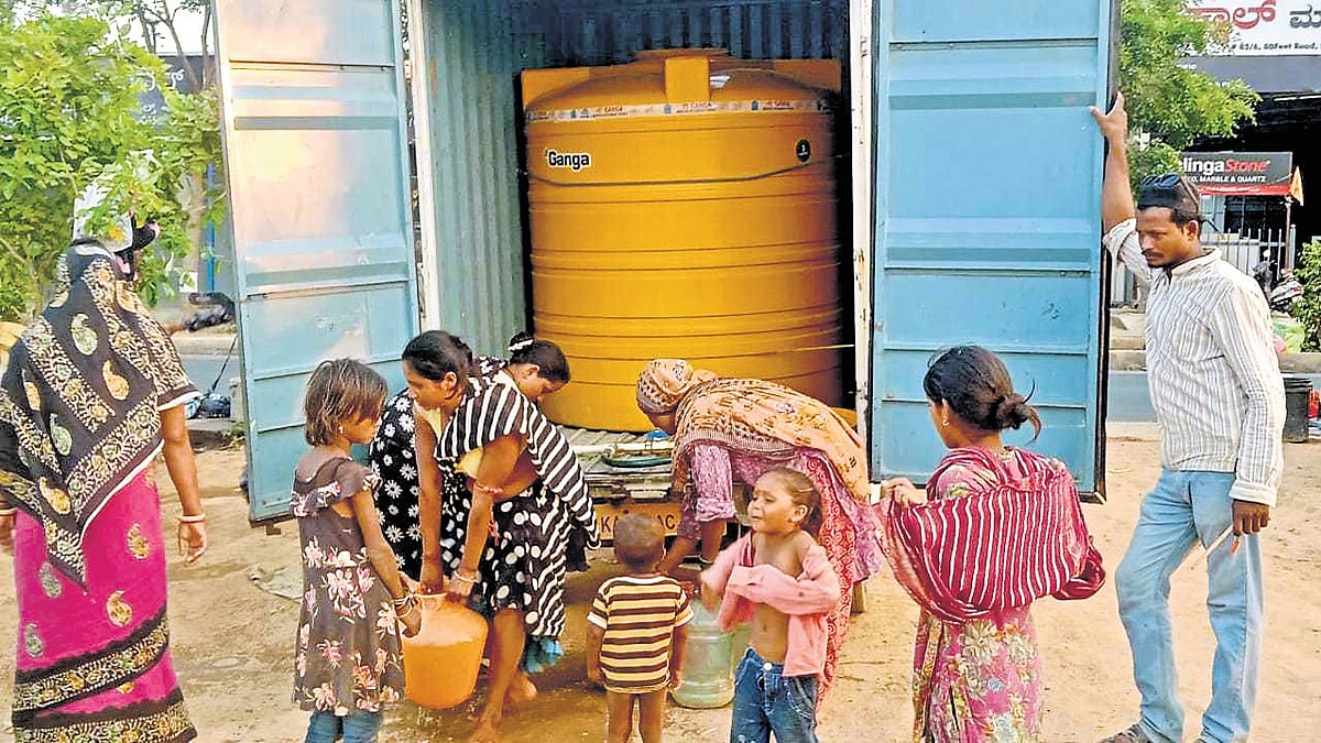 NGO supplies 50,000l of water in tanks to slums in North Bengaluru