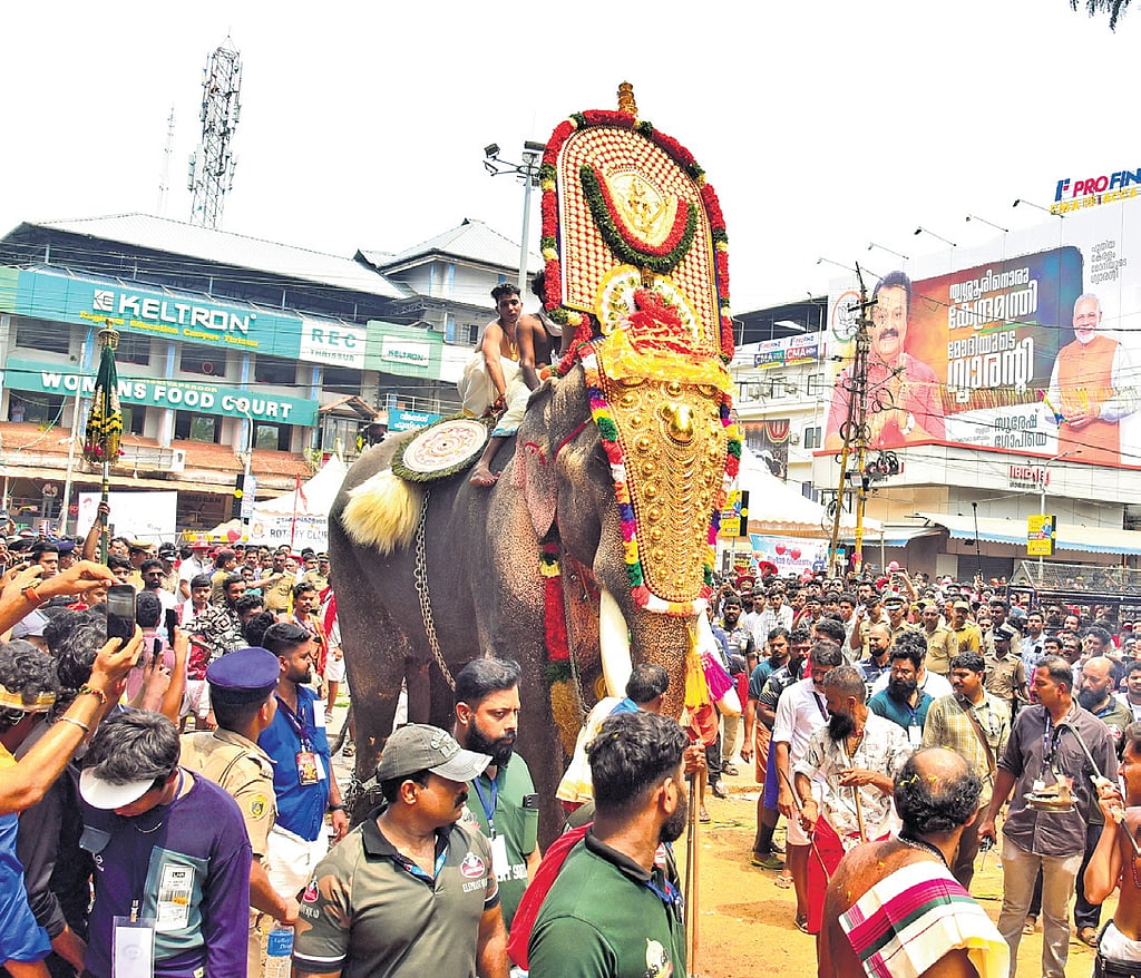 Thrissur Pooram lights up with the blaze of fervour and fanfare