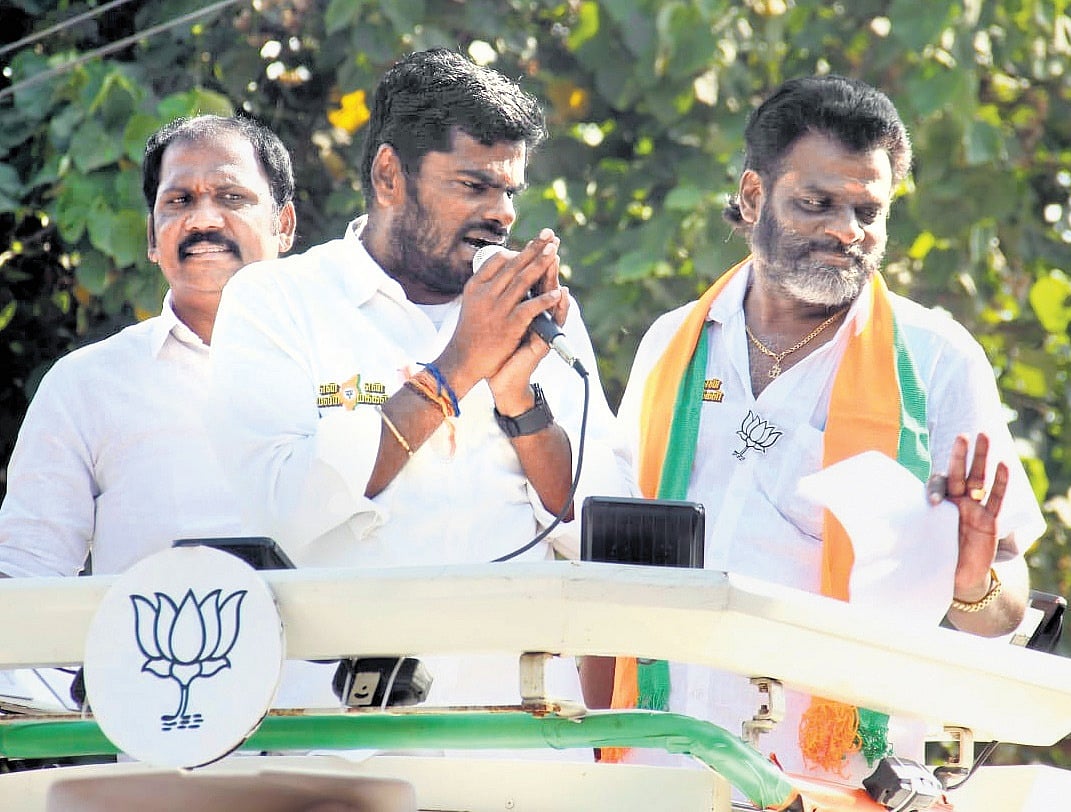 Senthil Balaji guiding DMK men over phone from prison: Annamalai