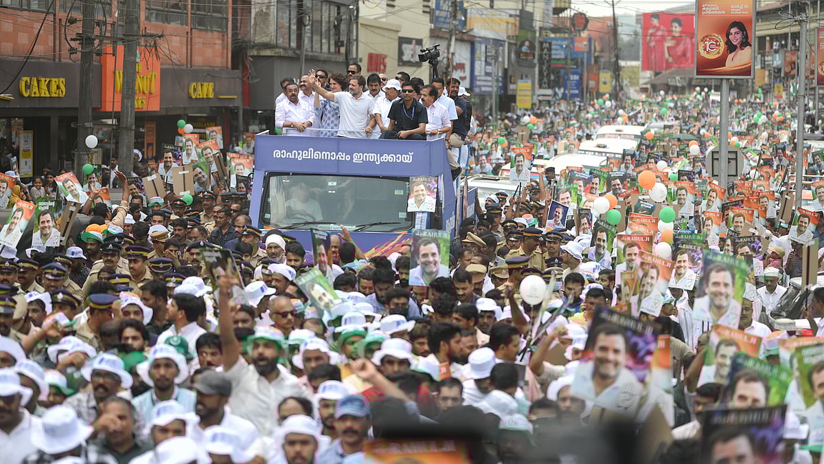 No place for key ally Muslim League’s 'green flags' in Rahul’s roadshow ...