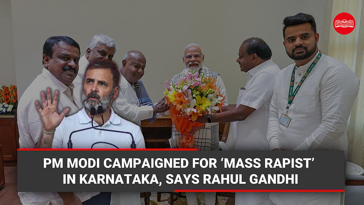 PM Modi campaigned for ‘mass rapist’ in Karnataka, says Rahul Gandhi