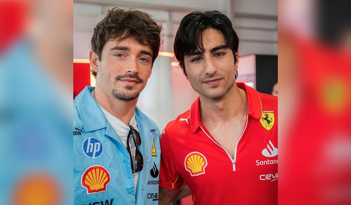 Ibrahim Ali Khan meets F1 racer Charles Leclerc, fans tease 'Ta Ra Rum ...