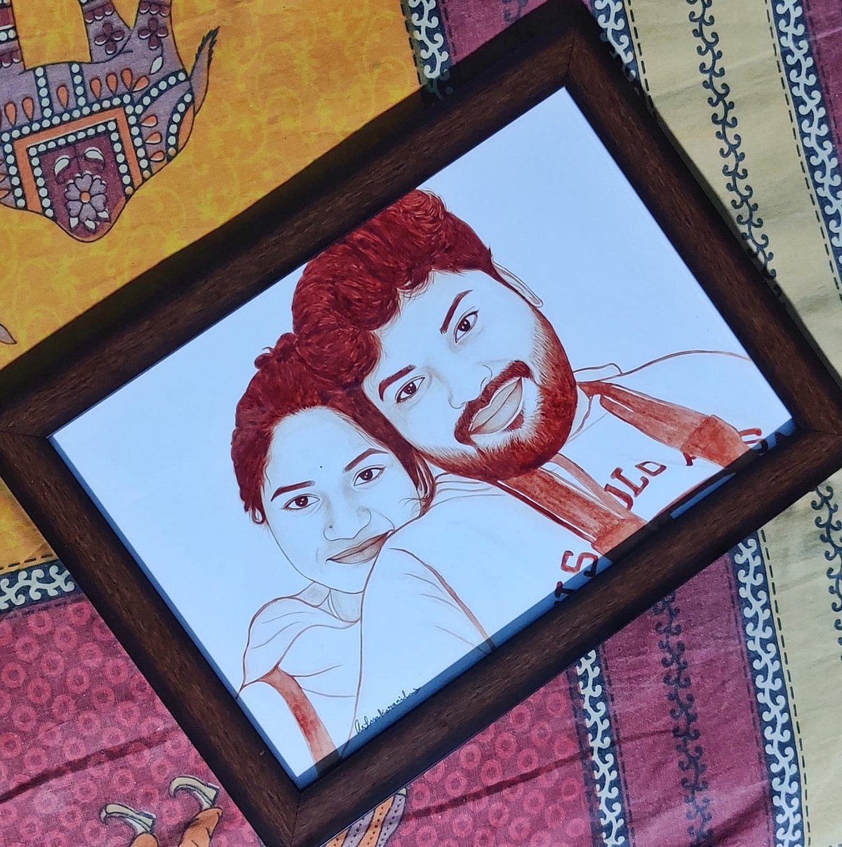 Hyderabad artist creates stunning portraits using human blood as a medium