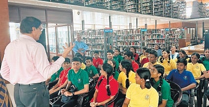 Reading day activities held at Ernakulam public library
