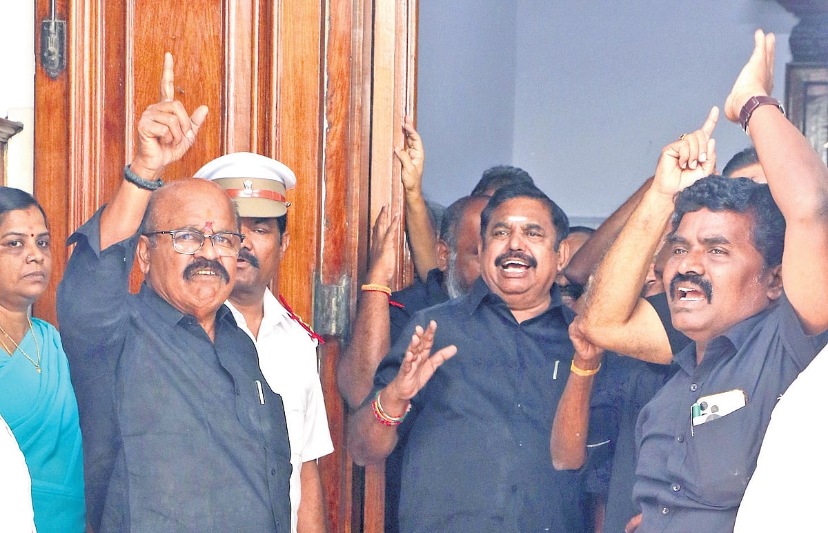 AIADMK MLAs suspended for the rest of the current session of TN Assembly