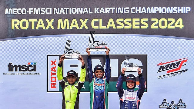 Rivaan topper in Micro Max category of national karting meet