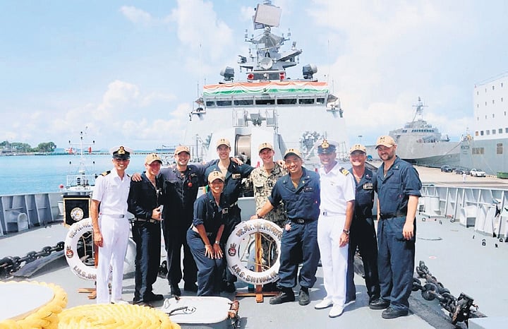 Navy warship Shivalik leaves Singapore for maritime exercises with ...