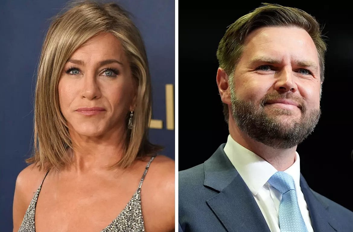 Jennifer Aniston calls out Trump's running mate JD Vance over ...