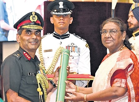 Lt Gen Ajith Nilakantan (retd) gets Param Vishisht Seva Medal