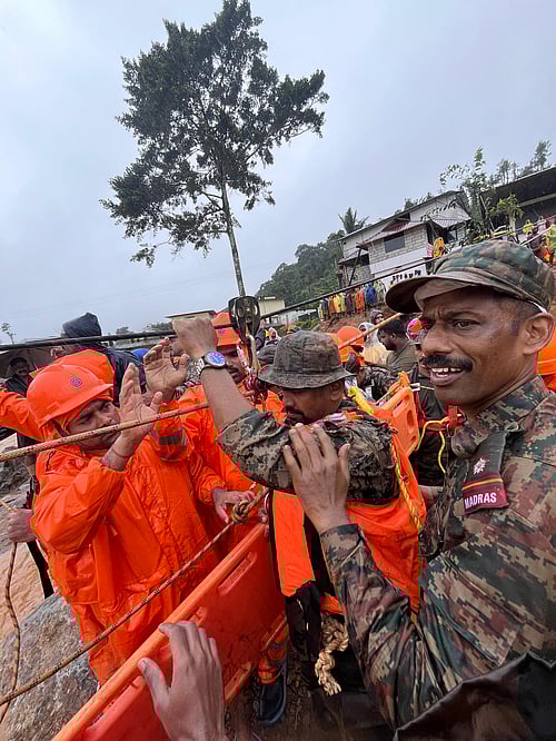 IN PICS | Kerala's Wayanad witnesses intense landslides, rescue ops ...