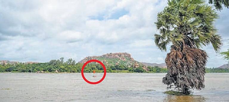Atleast 12 monuments in Hampi submerge amidst heavy rains
