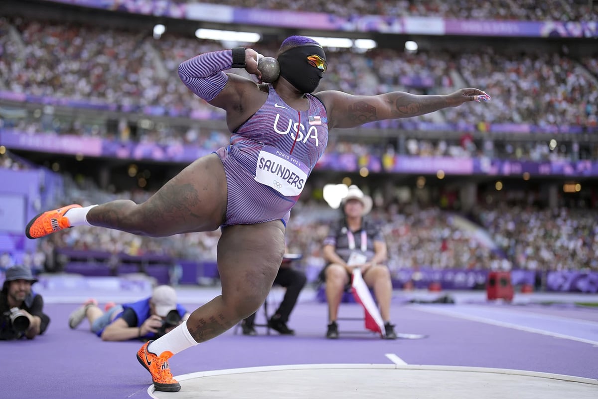 Raven Saunders, the masked shot putter who won silver in Tokyo ...