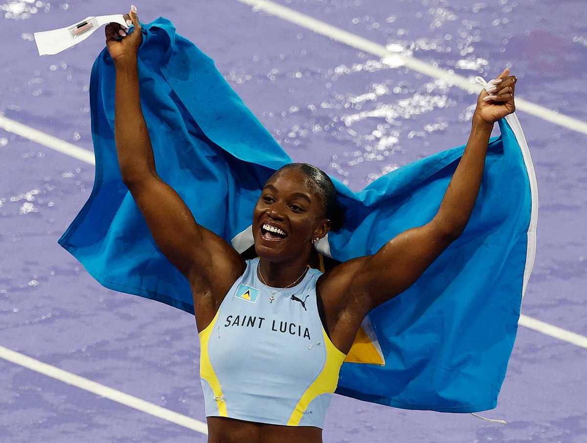 Julien Alfred secures St. Lucia's first Olympic gold with stunning 100m ...