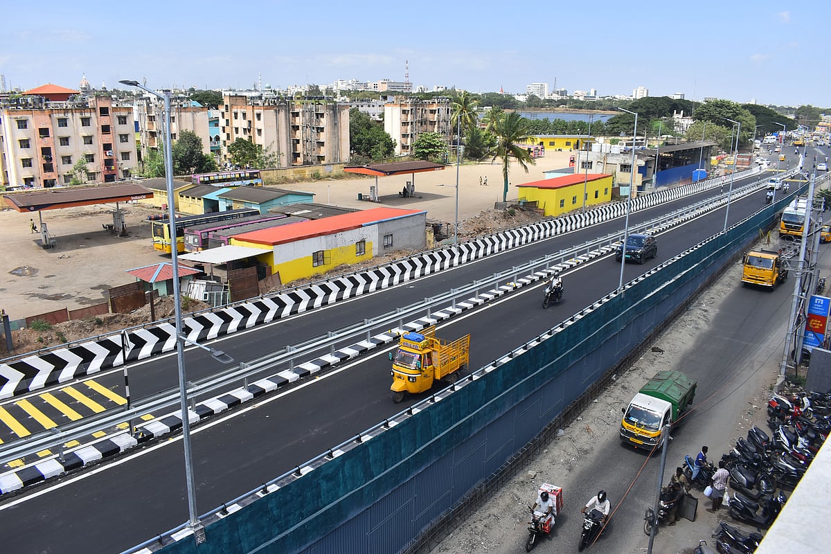 Ukkadam flyover ramp ready, trial run begins