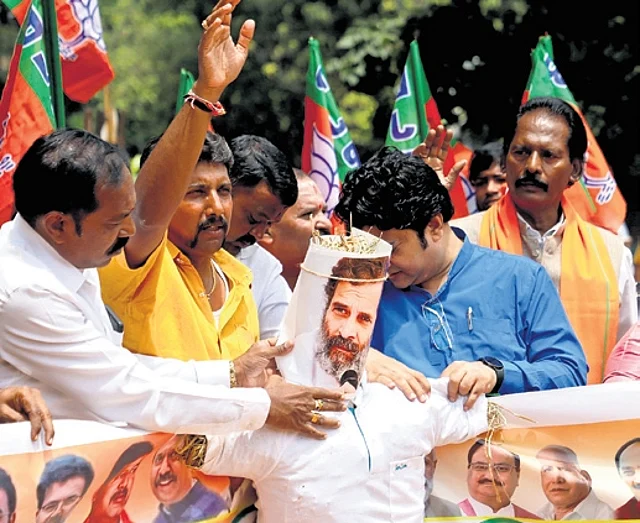 BJP hits out at Rahul for quota statement BJP hits out at Rahul for quota statement
