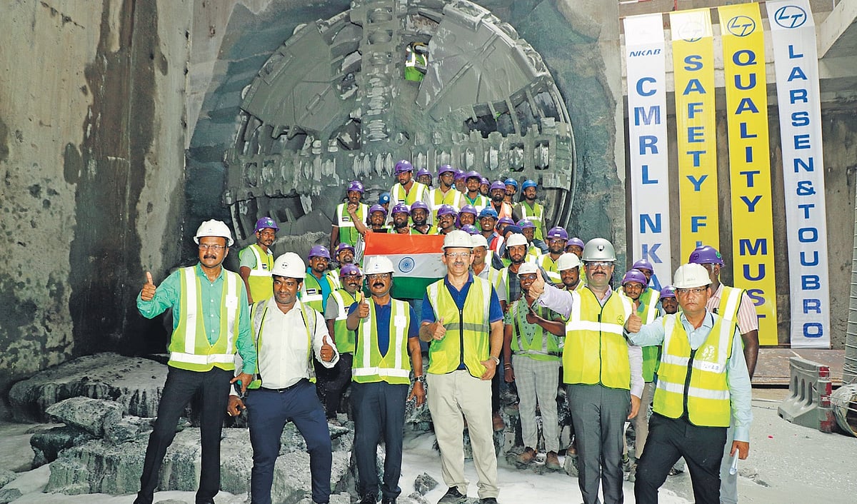 Boring on metro tunnel below Adyar river complete