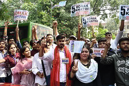 NSUI wins top DUSU post after seven years