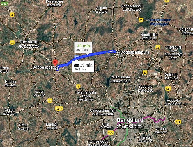 Express Routes: Doddaballapura to Dabaspet, Bengaluru [KWIN City]