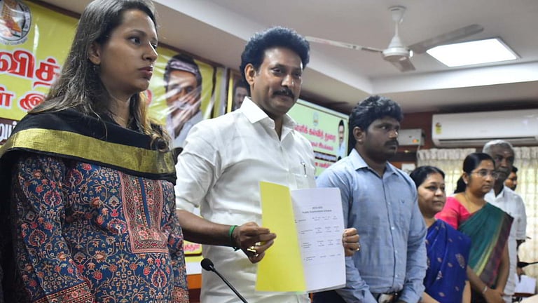 Minister Anbil Mahesh release schedule of TN public examinations