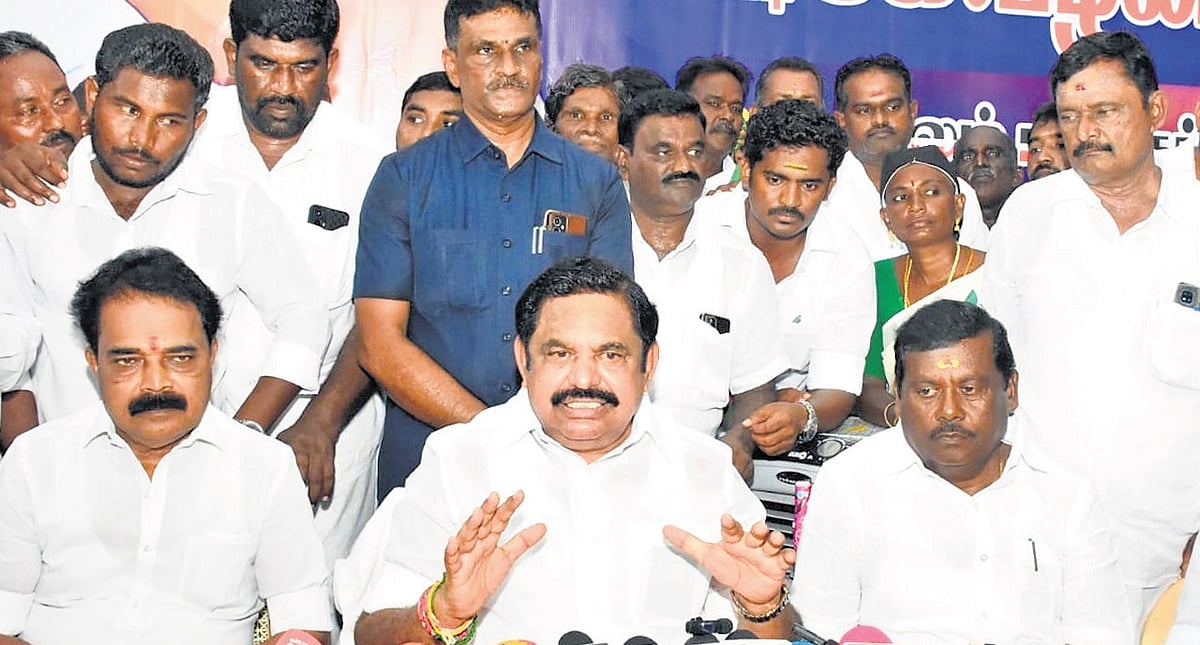 DMK government scuttling opposition party protests, meetings: Edappadi