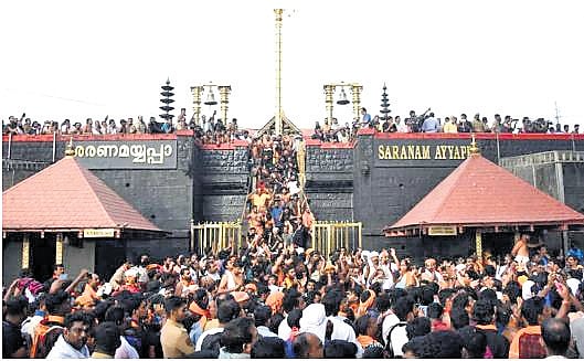 Sabarimala temple witnesses heavy rush ahead of weekend holidays