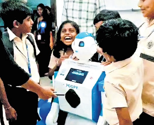 Taking the AI-way! Govt school enlists robot tutor to make learning fun