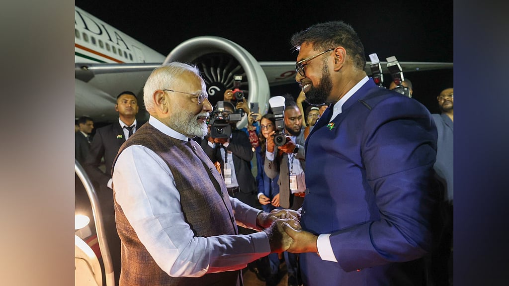 PM Modi arrives in Guyana on last leg of three-nation visit