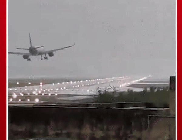 Indigo flight attempts risky landing amid heavy rains in Chennai; video ...
