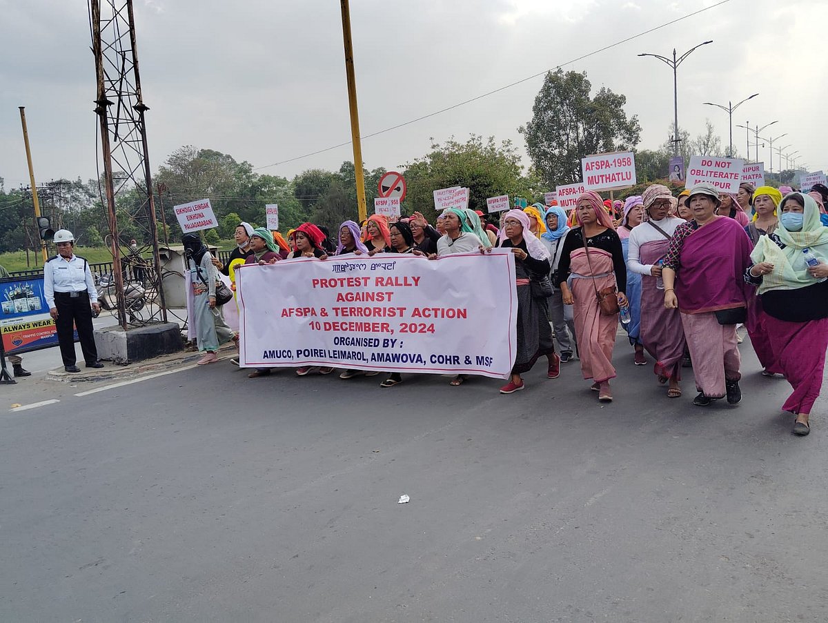 Thousands take out rally against AFSPA, civilian killings in Manipur's ...