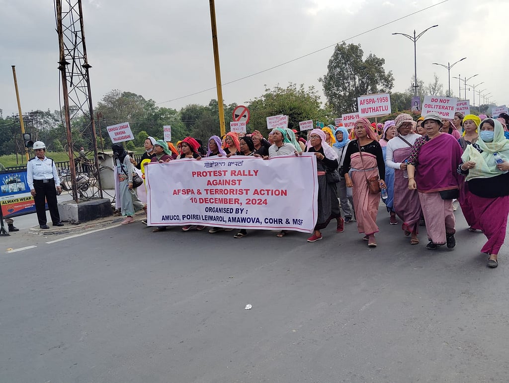Thousands take out rally against AFSPA, civilian killings in Manipur's ...