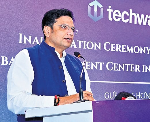 Telangana IT Minister Sridhar inaugurates Techwave’s AI hub in Hyderabad