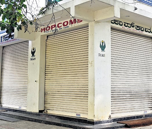 Hopcoms outlets in Karnataka on the verge of closure