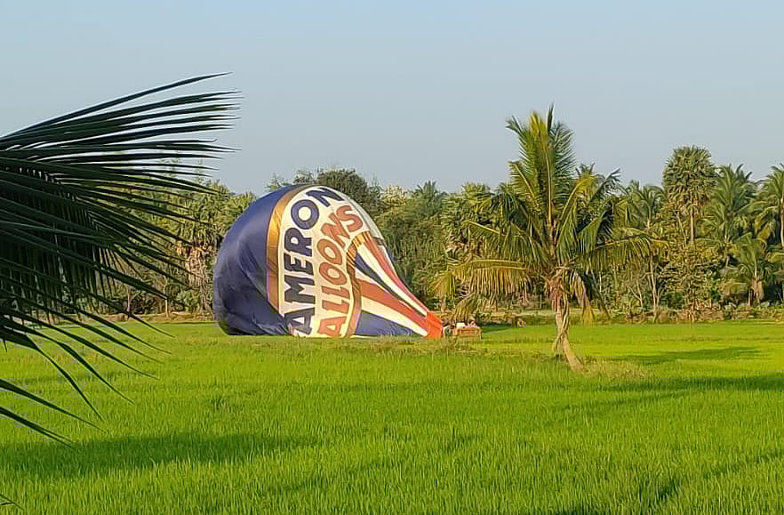 Hot air balloon from Pollachi flies off course, lands 35 km away in ...