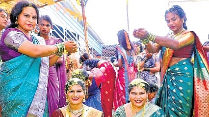 Transgender devotees wed Shiva in ancient ritual at Telangana's Sri ...