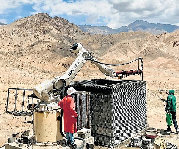 India’s first 3D-printed military structure comes up at 11,000 feet in Leh