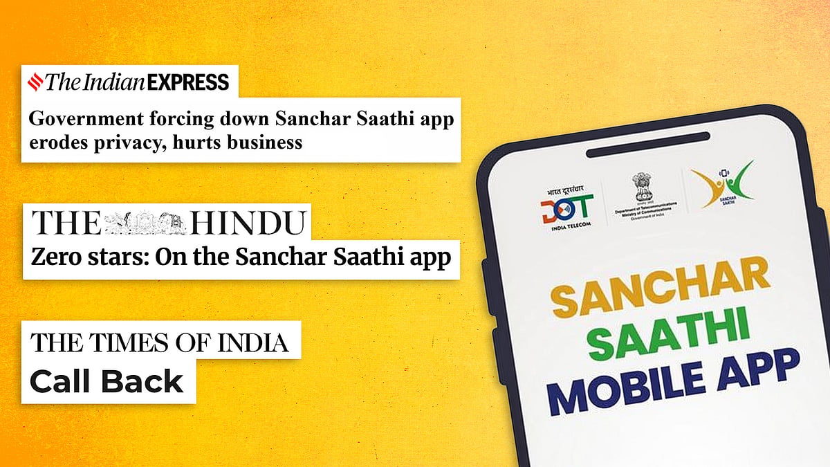English editorials slam Sanchar Saathi ‘bad governance’, Hindi dailies mum