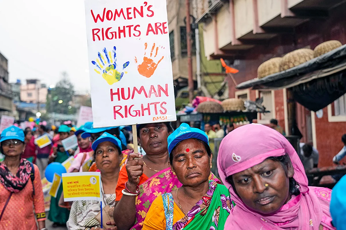 Kolkata Sex Workers And Activists March On International Sex Workers