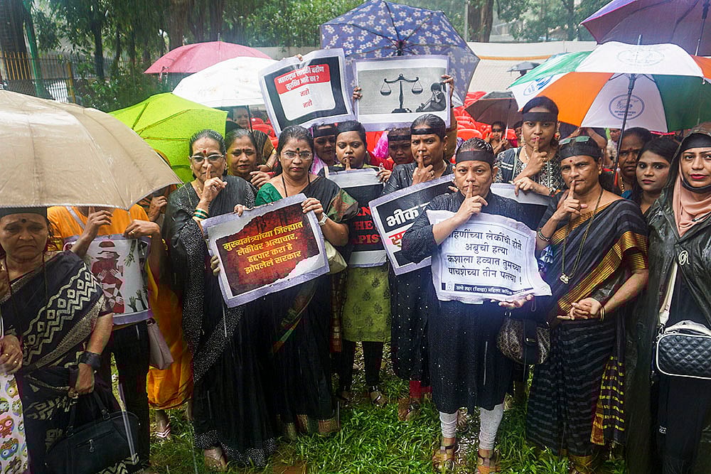 In Photos: Protests Across Maharashtra Over Badlapur Sexual Assault
