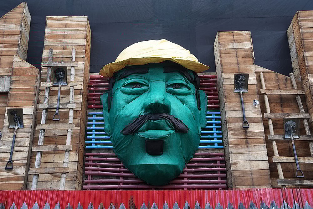 Raipur Club Durga Puja Pandal: Rootless Journeys Of Migrant Labourers ...