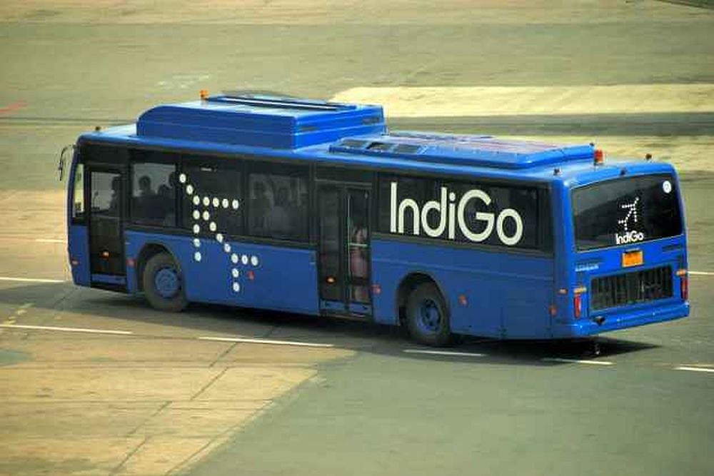 Indigo Bus Carrying 50 Passengers Catches Fire At Chennai Airport ...
