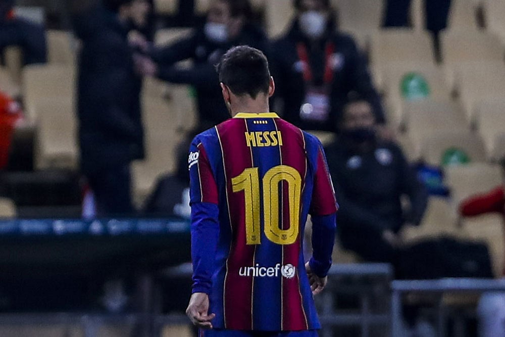 Barcelona Boss Ronald Koeman Defends Lionel Messi After Red Card In ...
