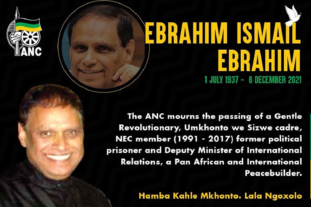 Obituary | Ebrahim Ebrahim, The Indian-Origin Anti-Apartheid Icon Who ...