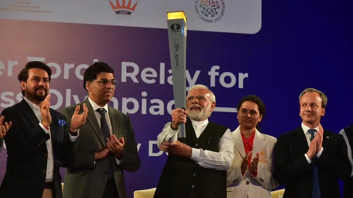 Prime Minister Narendra Modi Flags Off First-Ever Torch Relay For Chess ...