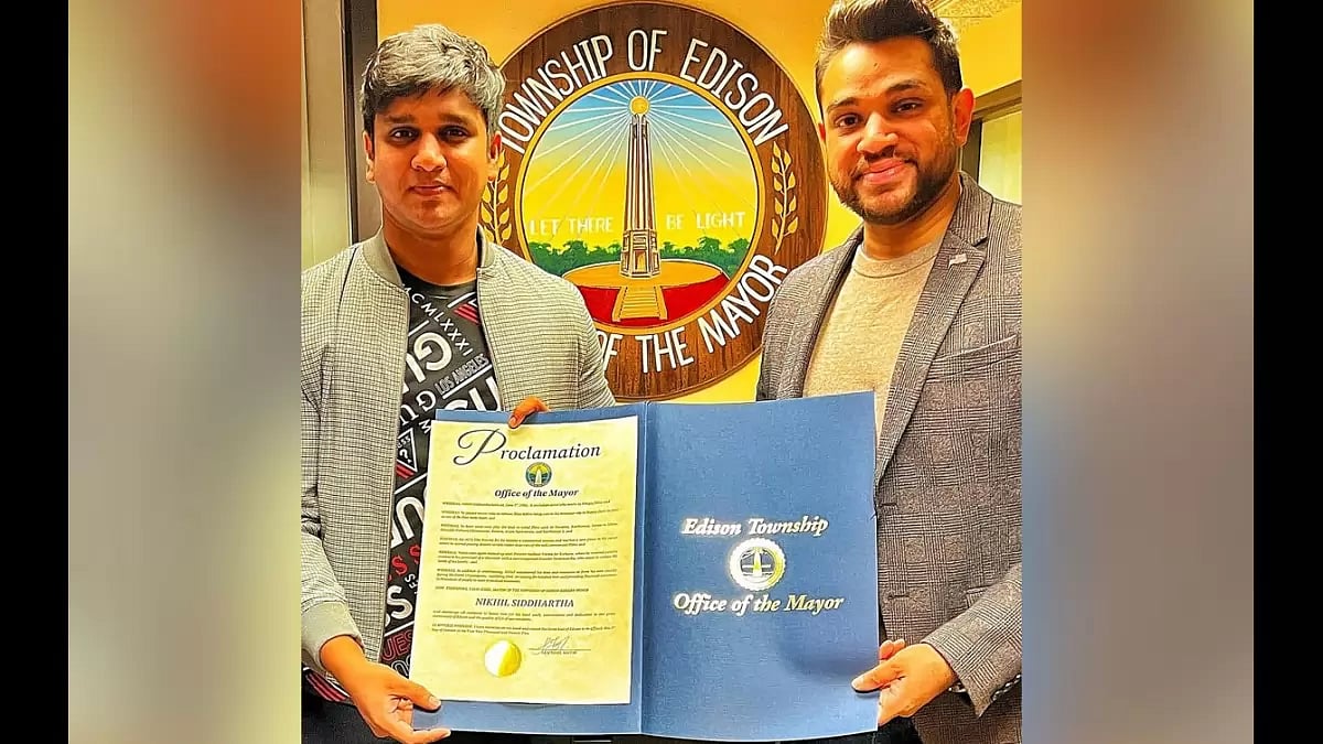 ‘Karthikeya 2’: Nikhil Siddhartha Gets Honoured By Mayor Of Edison, New ...