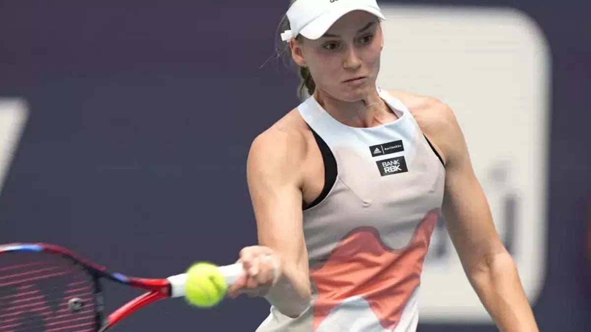 Elena Rybakina Hits 10 Aces In Miami For 12th Straight Win | Outlook India