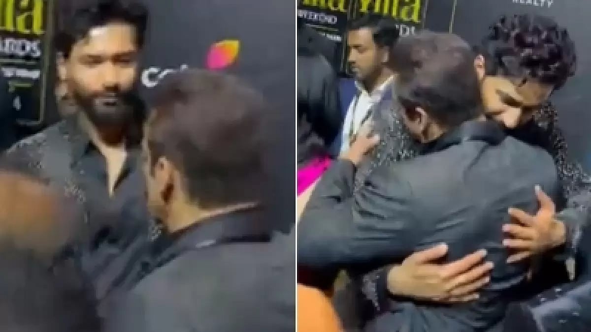 Salman Khan Hugs Vicky Kaushal A Day After Video Of Latter Getting